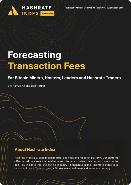 Hashrate Index Premium | Unlock Exclusive Research and Data from Hashrate Index | HashrateIndex