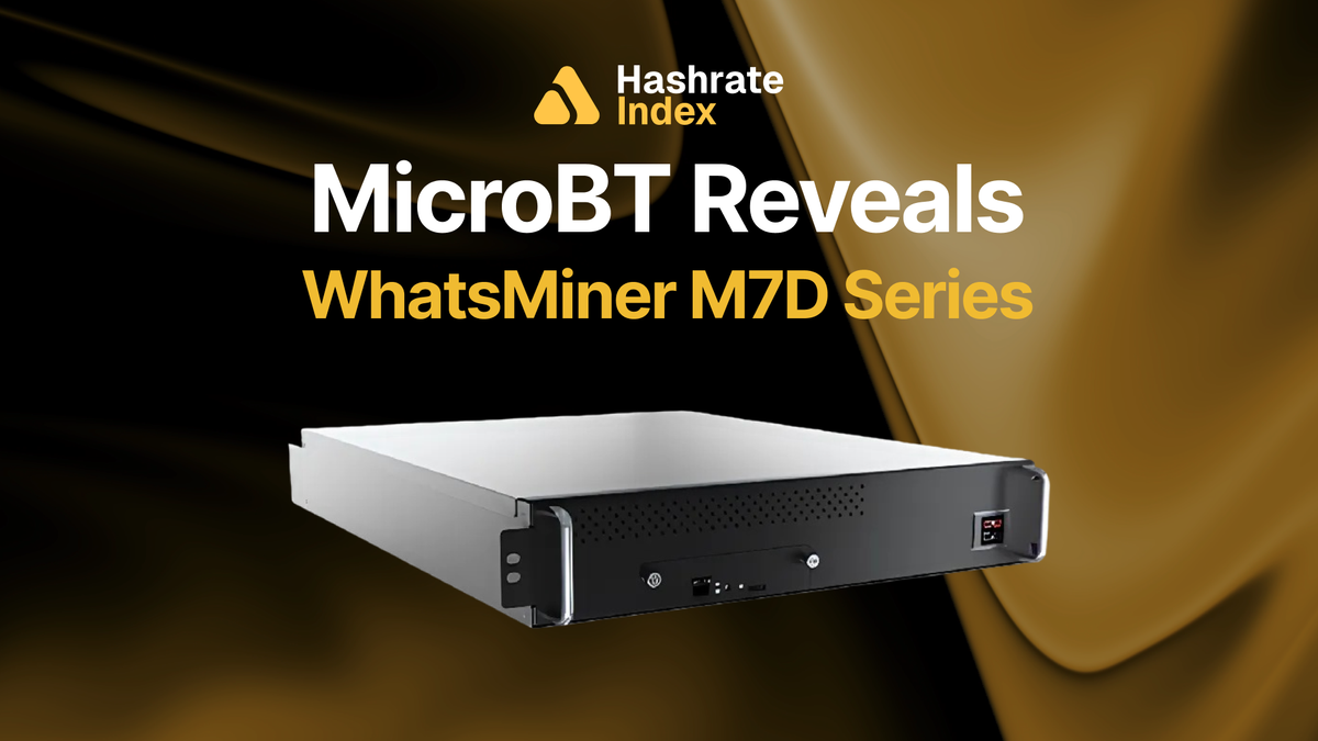MicroBT Reveals the Whatsminer M7D Series